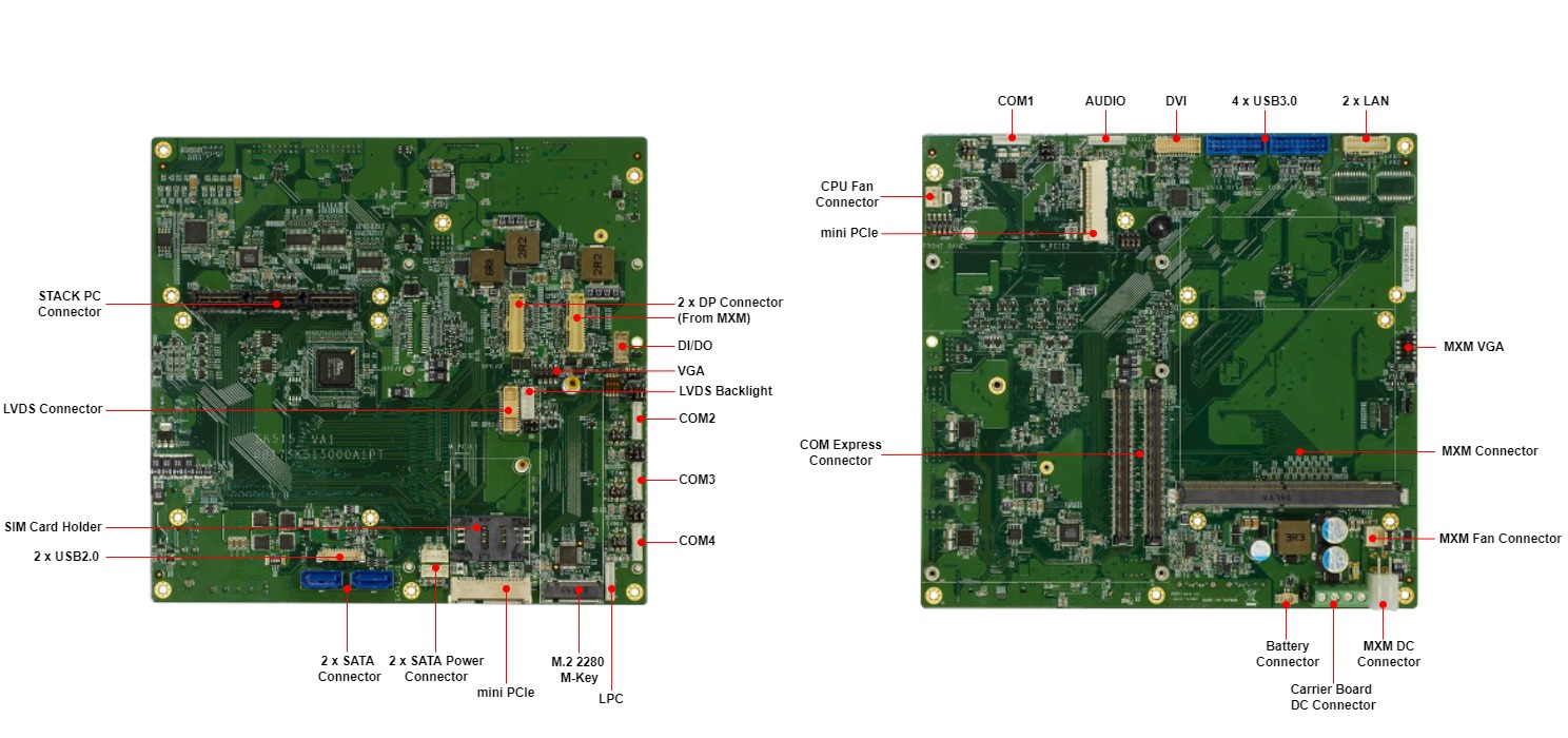 Sk515 T6rl Com Express Type 6 Carrier Board Perfectron
